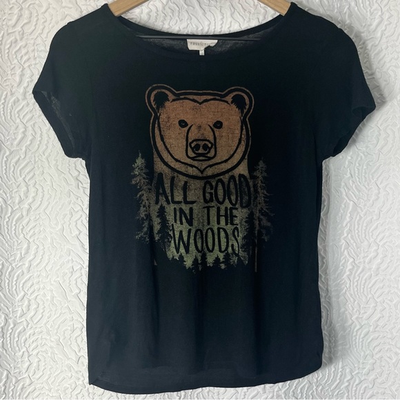Full Tilt | Shirts & Tops | Full Tilt Bear All Good In The Woods Black ...